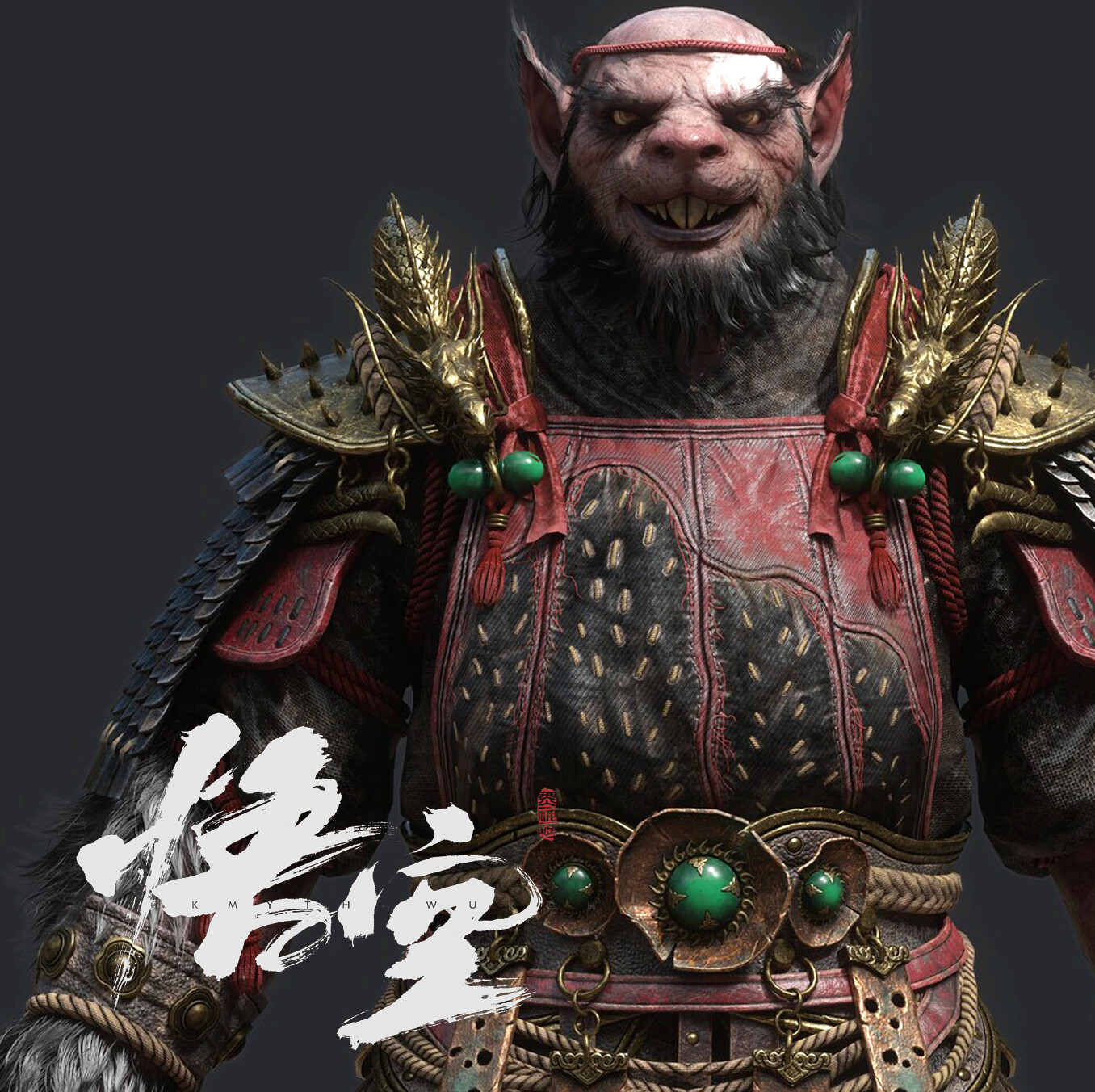 ArtStation - wukong Character Modeling_ 沙二郎