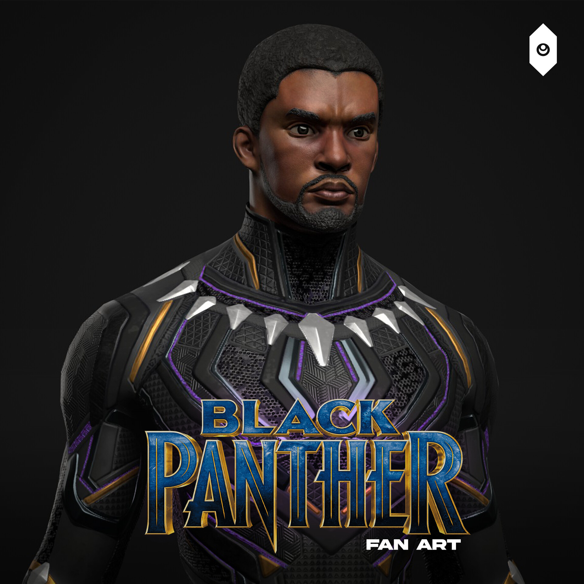 ArtStation - Black Panther (King T'Challa) fan art