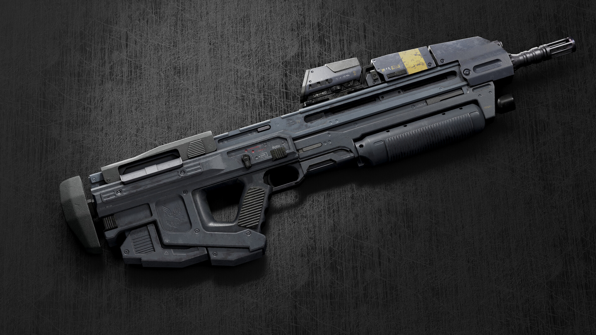 ArtStation - Halo assault rifle