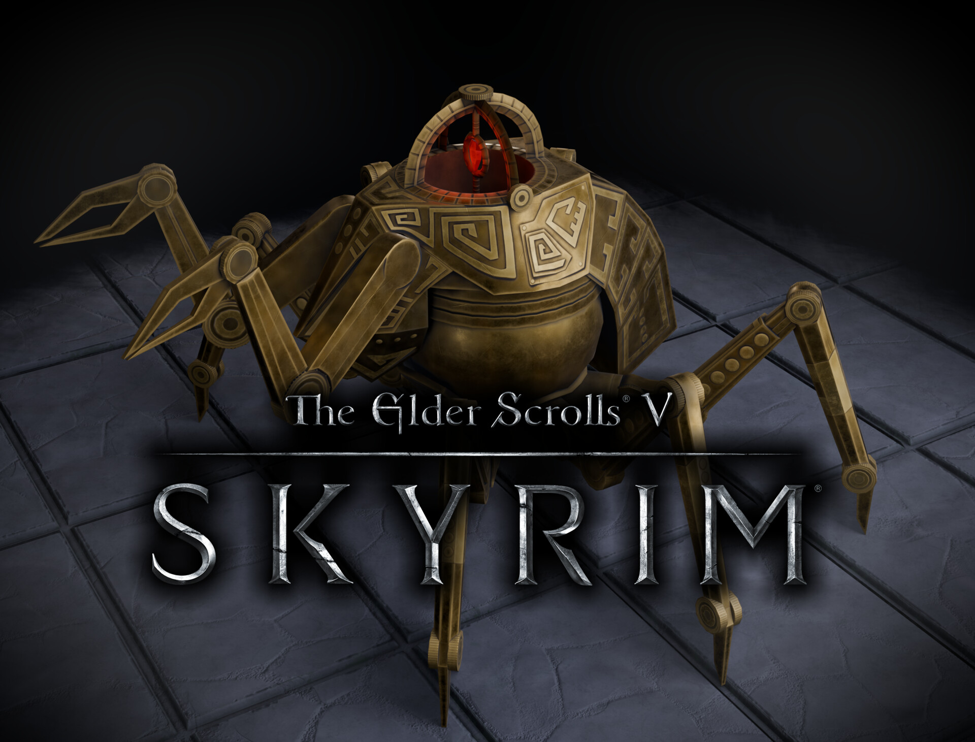 ArtStation - Dwarven Spider - The Elder Scrolls V: Skyrim (Fan work)