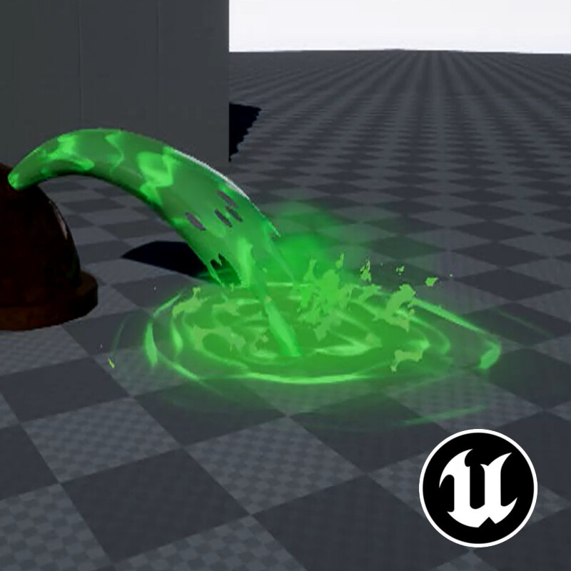 ArtStation - Unreal VFX Liquid Stream