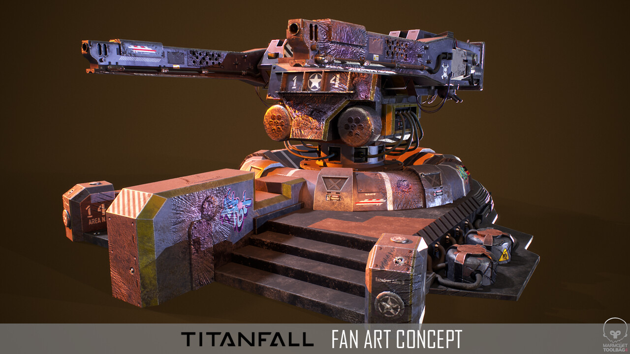 ArtStation - Automatic Turret || Titanfall Fan Art