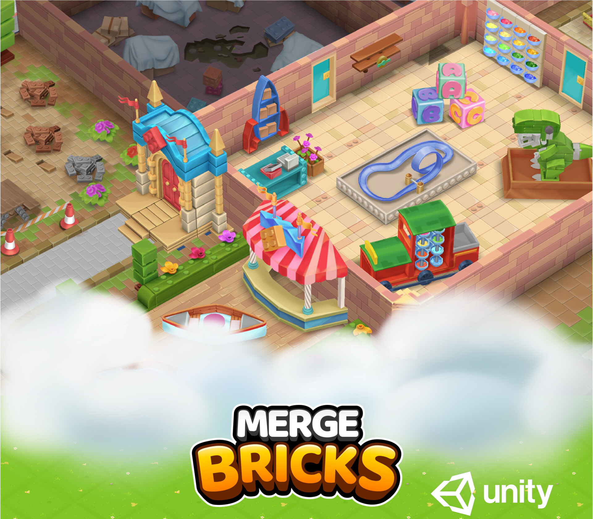 ArtStation - Casual Game (Merge Bricks: Master Collector) 3D Assets