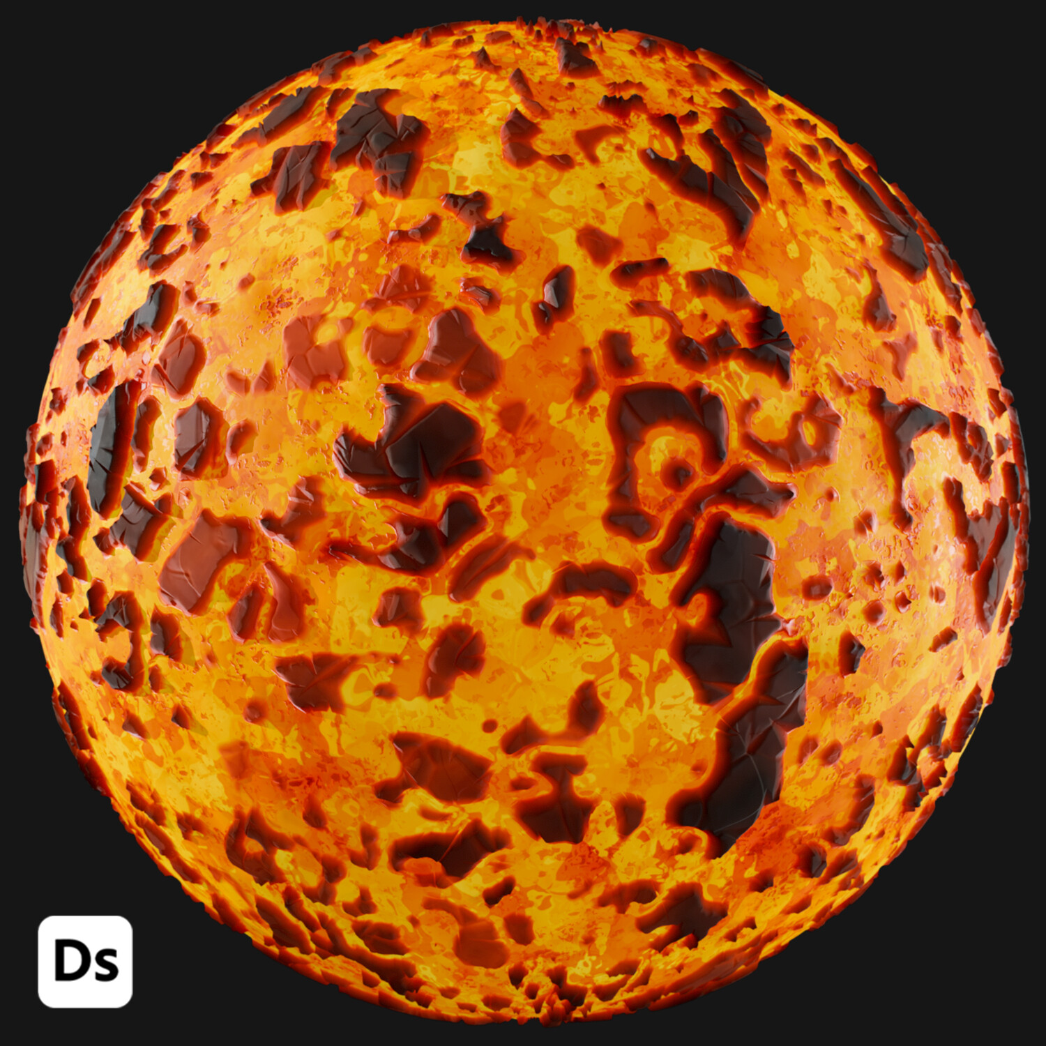 ArtStation - Stylized Lava Material