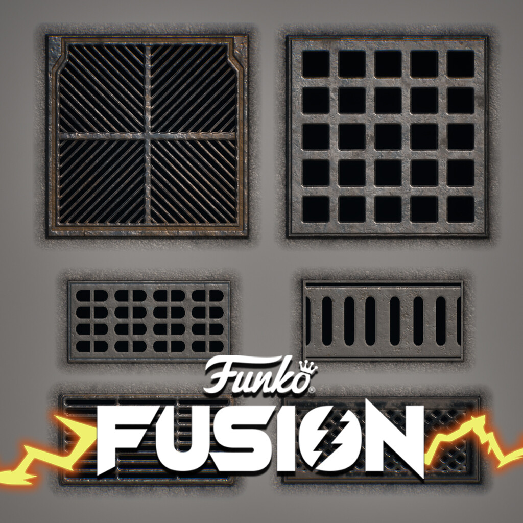 ArtStation - Funko Fusion - Sewage Grate Decals