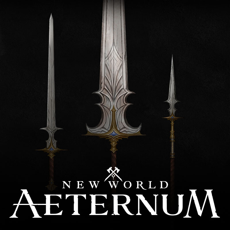 ArtStation - Knights Errant Weapon Set - New World Aeternum
