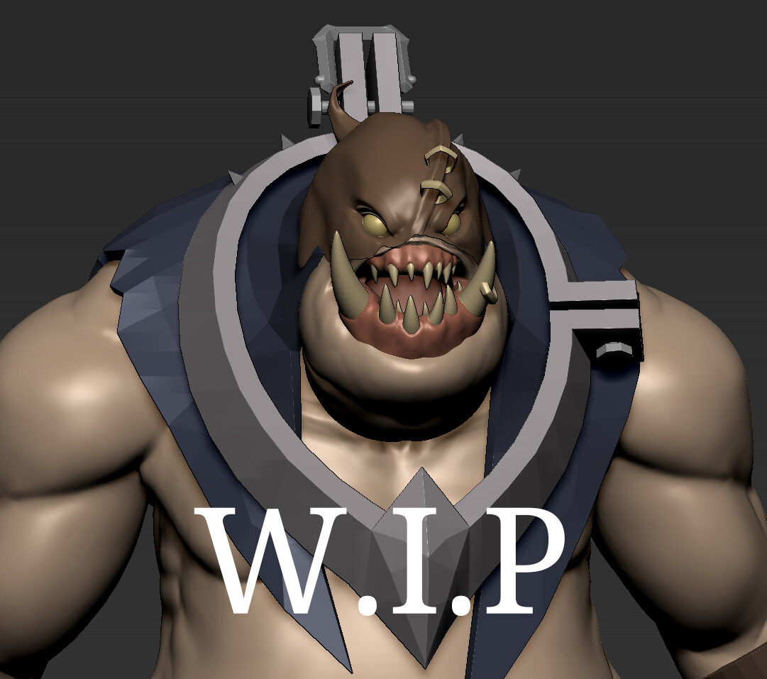 ArtStation - Greedy Executioner 3D Sculpt (WIP)