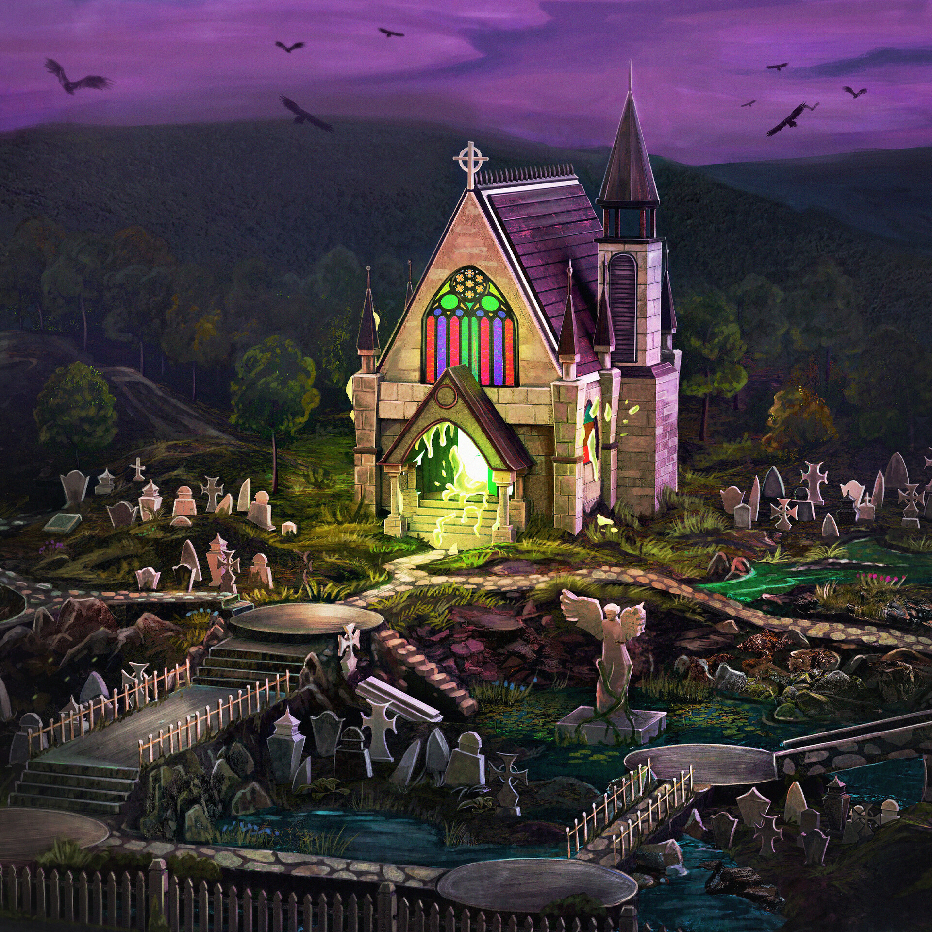ArtStation - The Haunted Chapel - FULL PROJECT