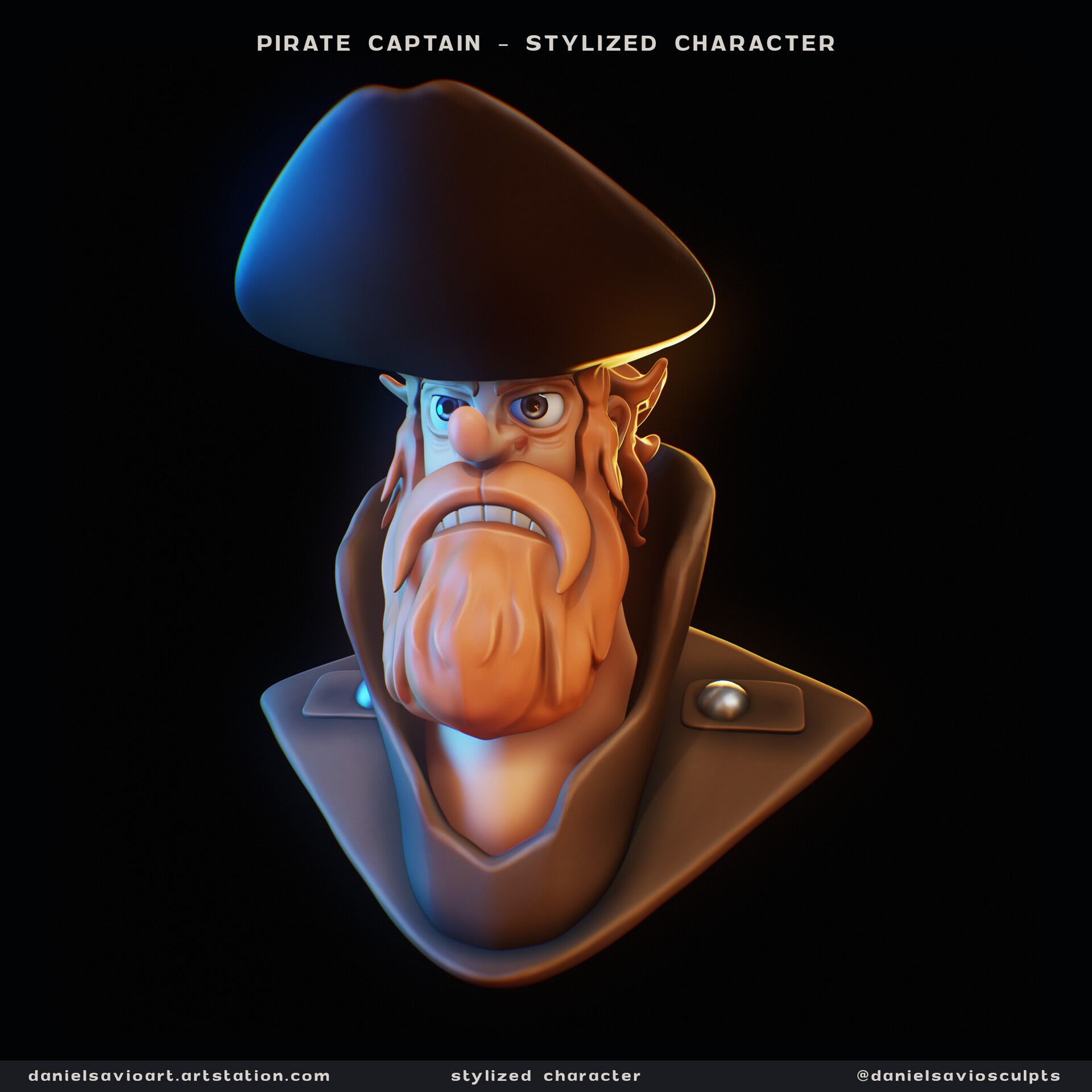 ArtStation - Stylized Pirate Captain