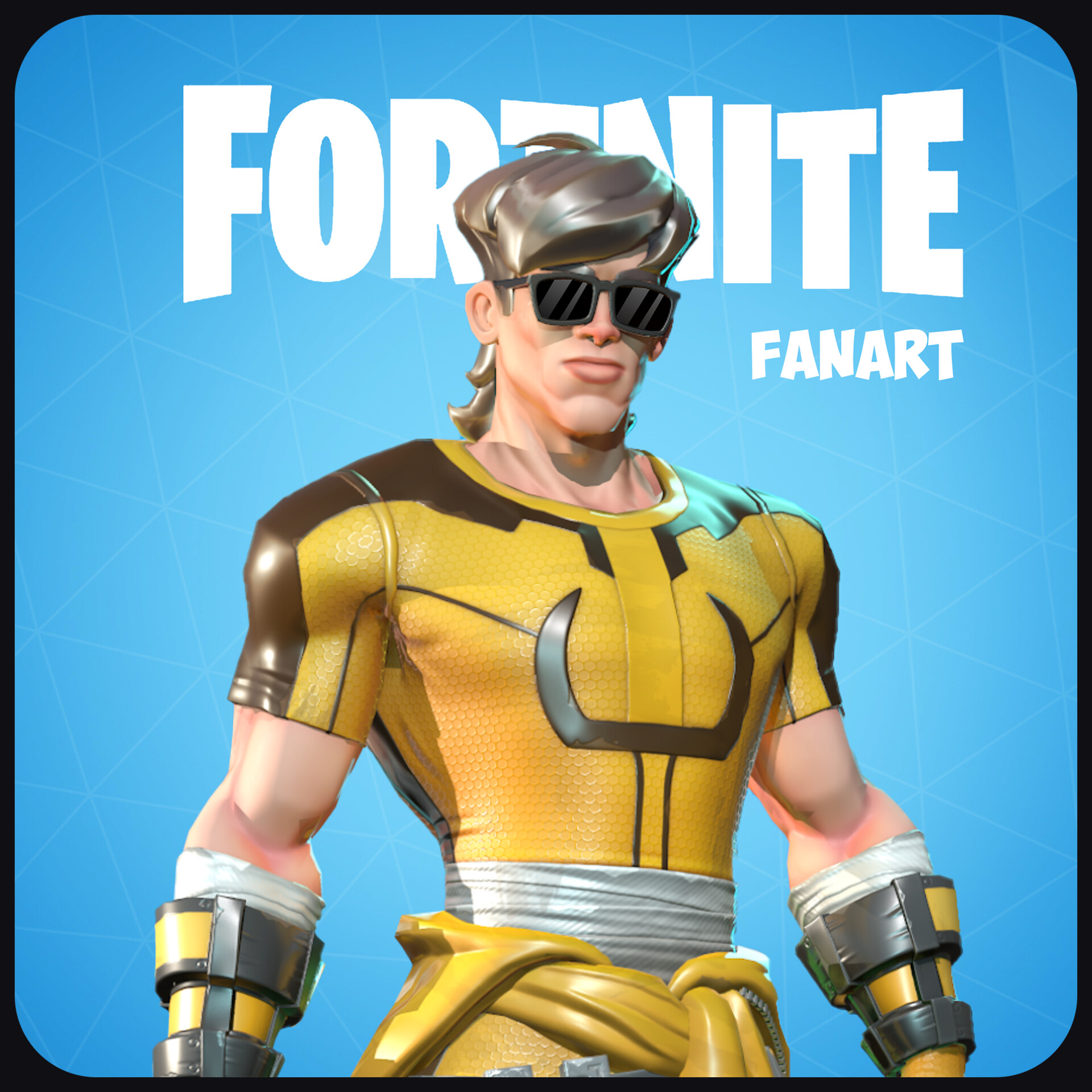 ArtStation - Bruce Lee Fortnite FanArt