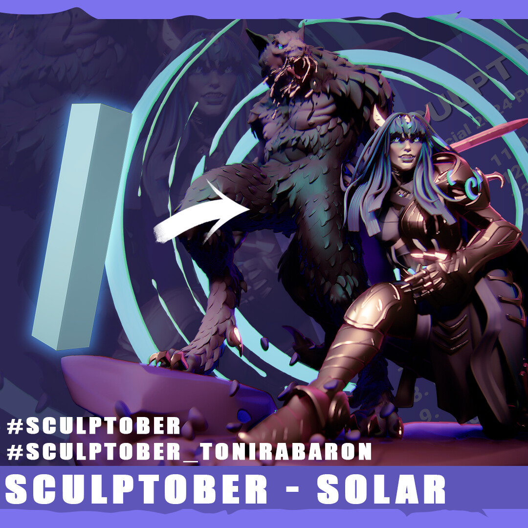 ArtStation - Sculptober 9/31 Solar