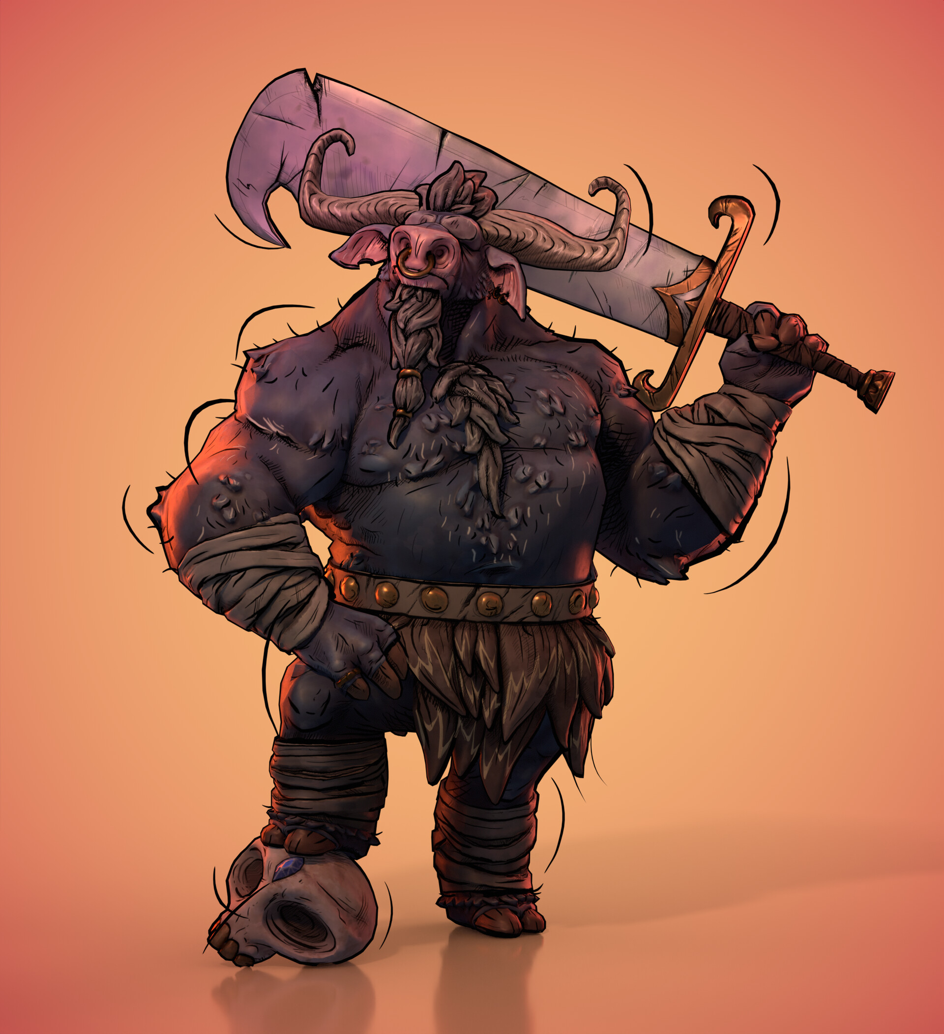 ArtStation - Stylized Cartoon Ox