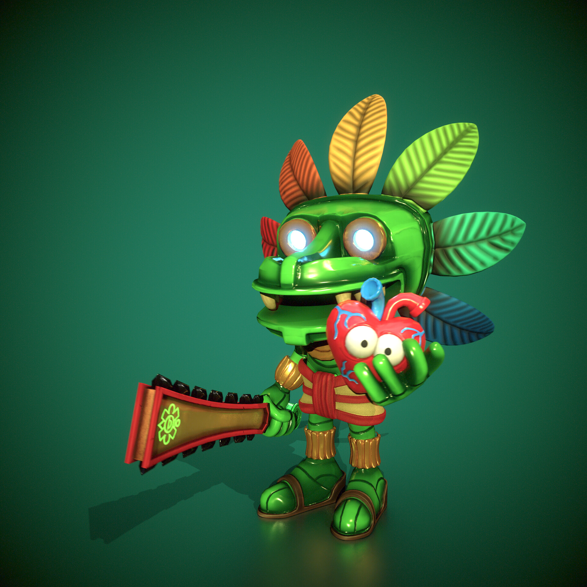 ArtStation - Stylized Mayan minion
