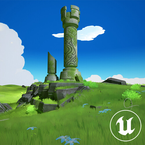 ArtStation - Stylized Stone Tower