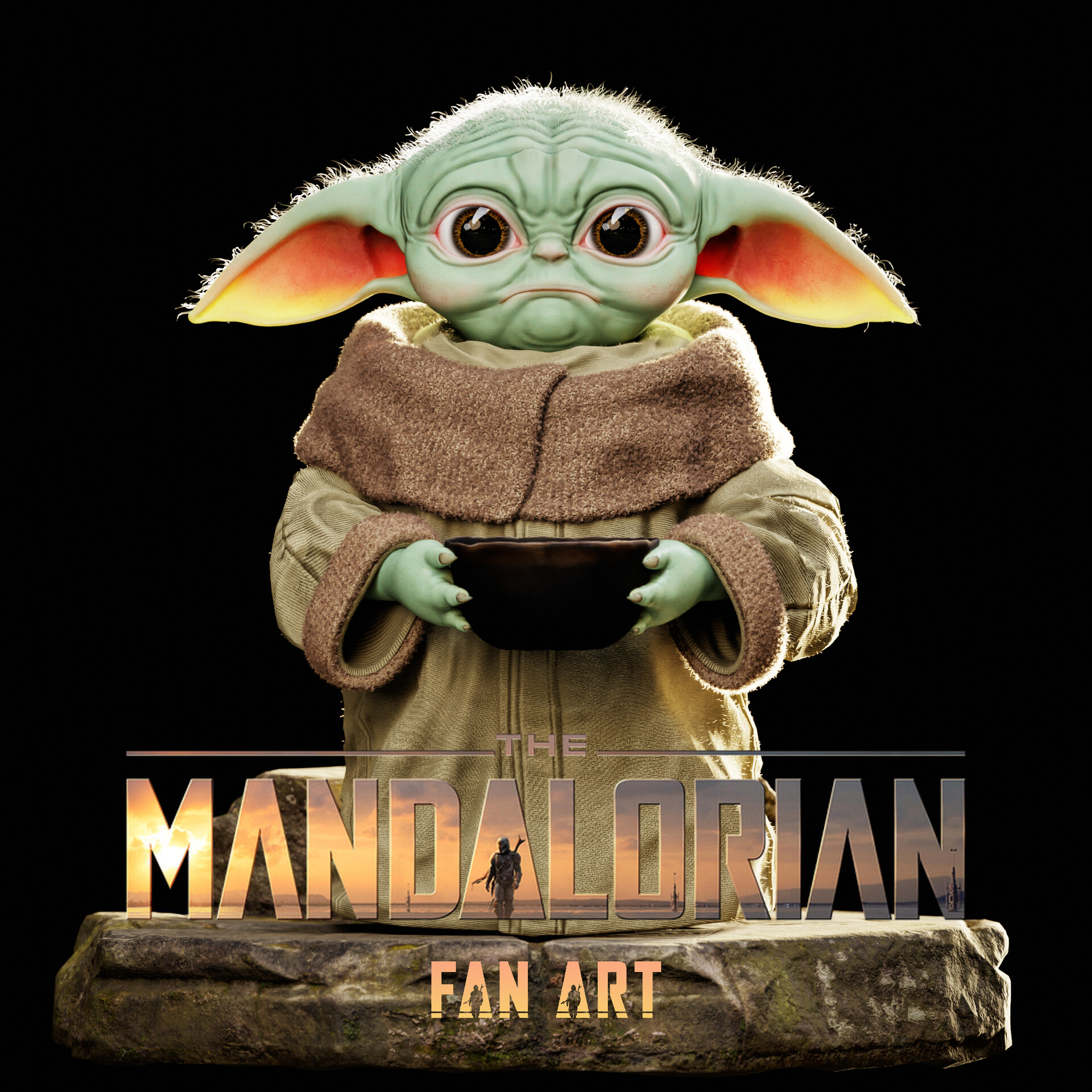ArtStation - BabyYoda (Grogu)