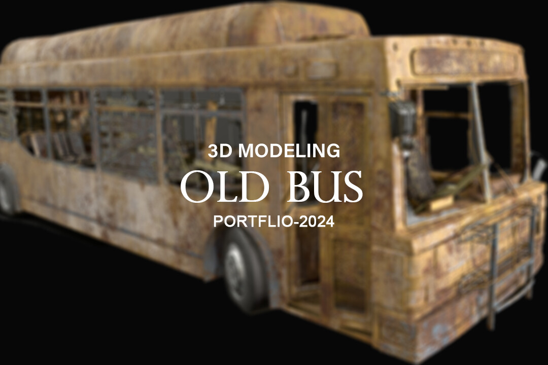 ArtStation - 3d old bus model