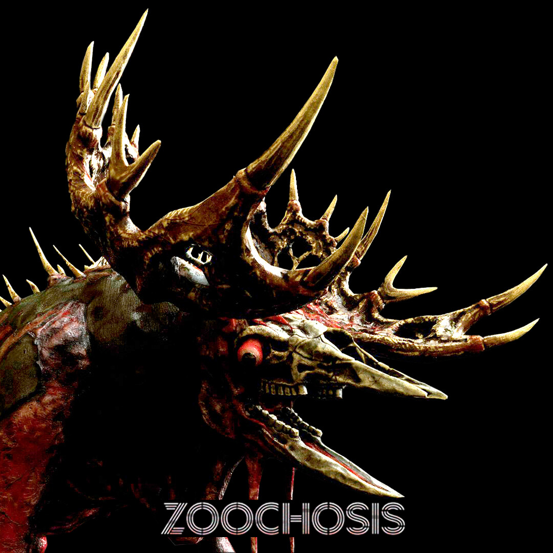 ArtStation - Creature: infected moose