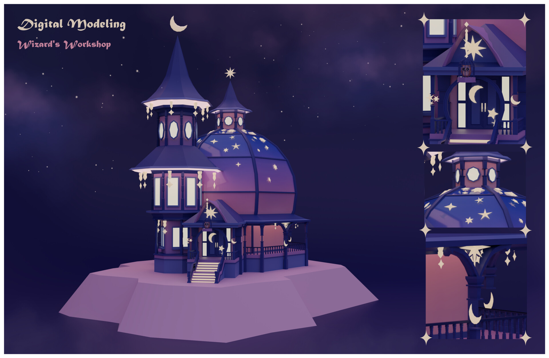 ArtStation - Wizard's Workshop Diorama