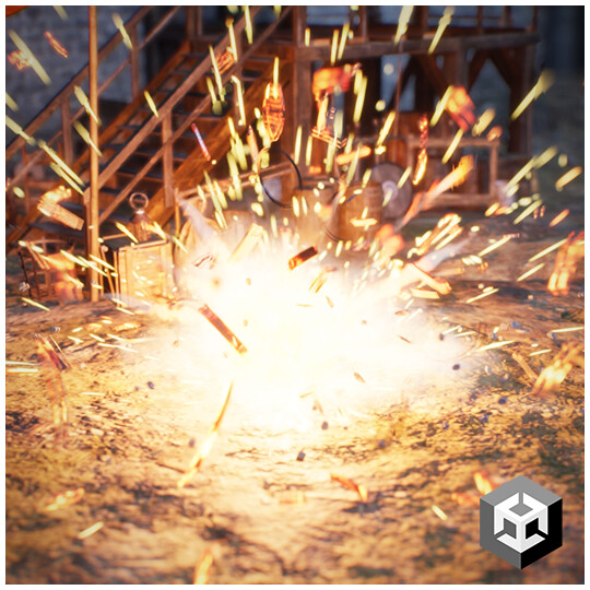 ArtStation - Wood Barrel Explosion - Unity HDRP