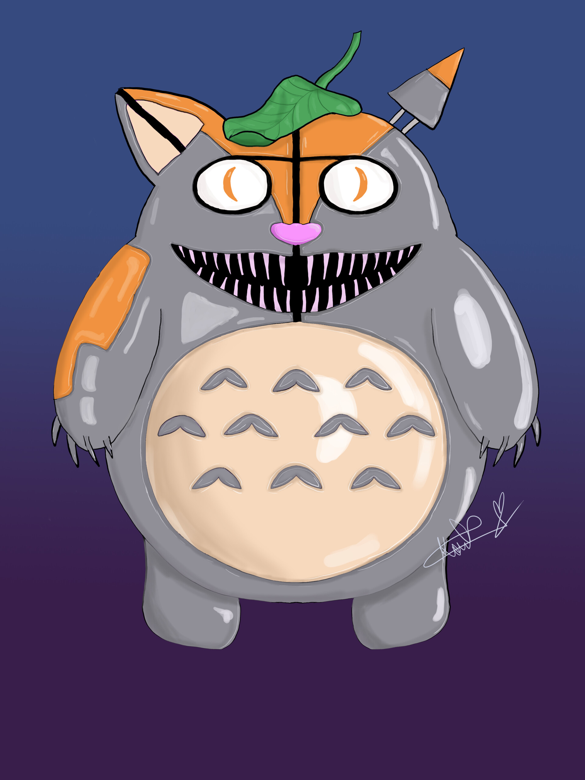 ArtStation - Totoro as a FNAF character