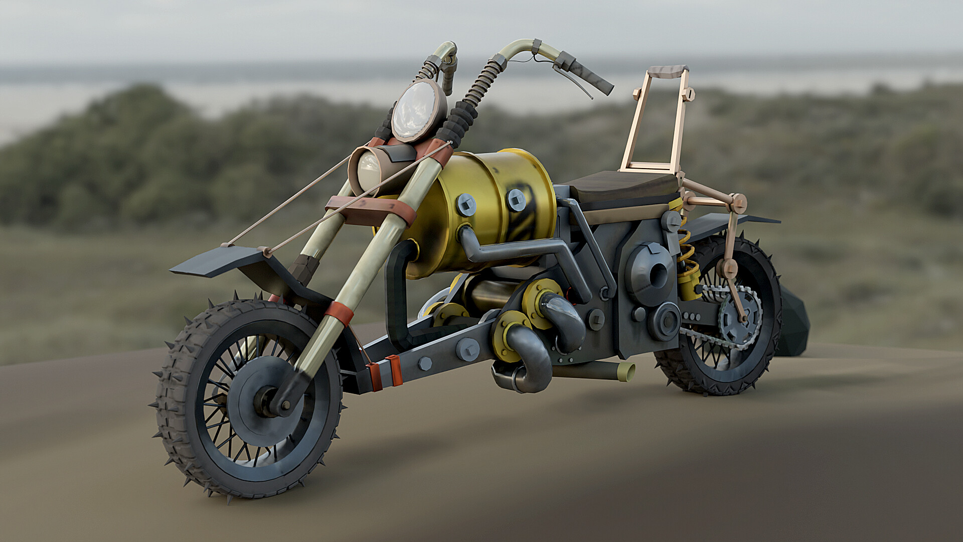ArtStation - Motorcycle