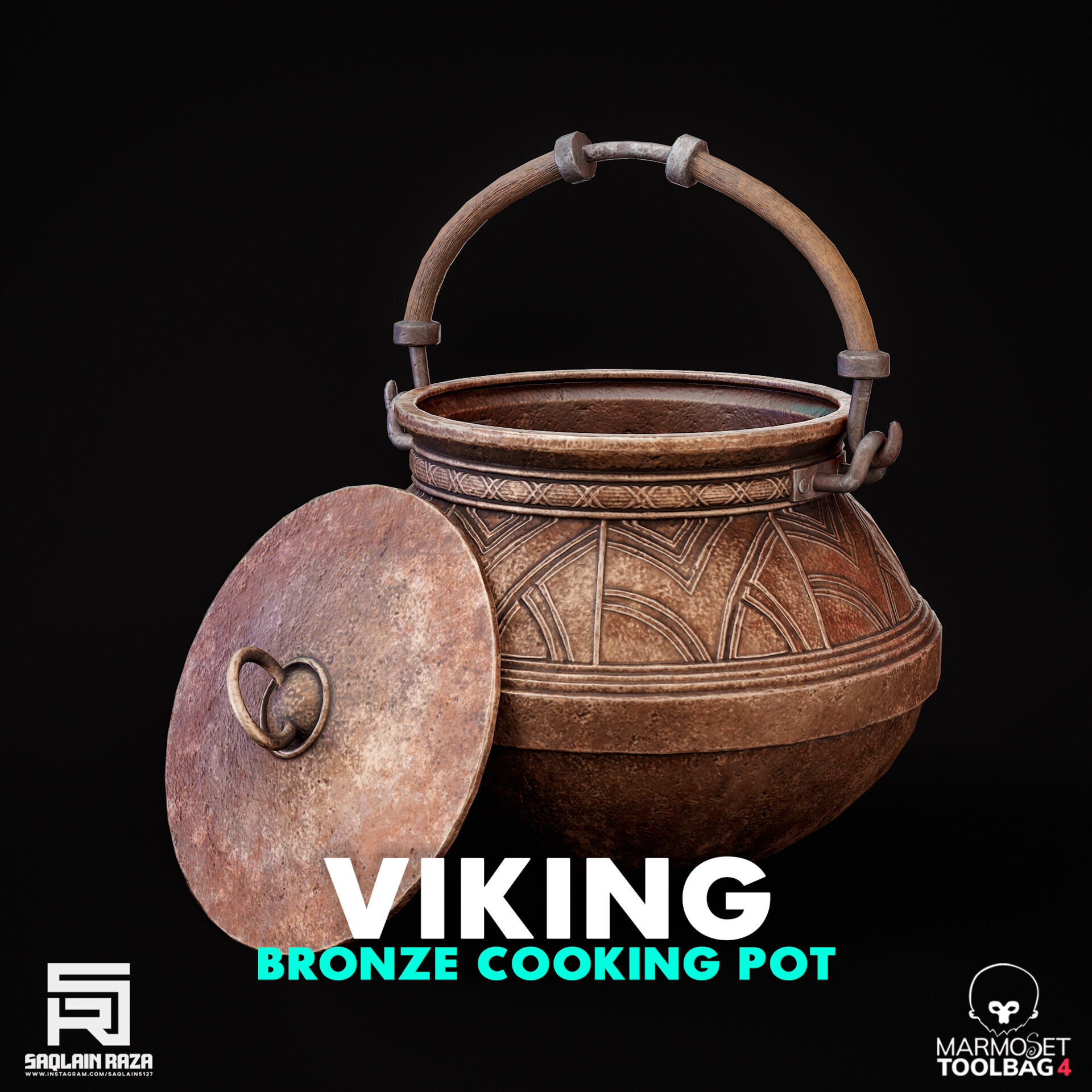 ArtStation - Viking Bronze Cooking Pot