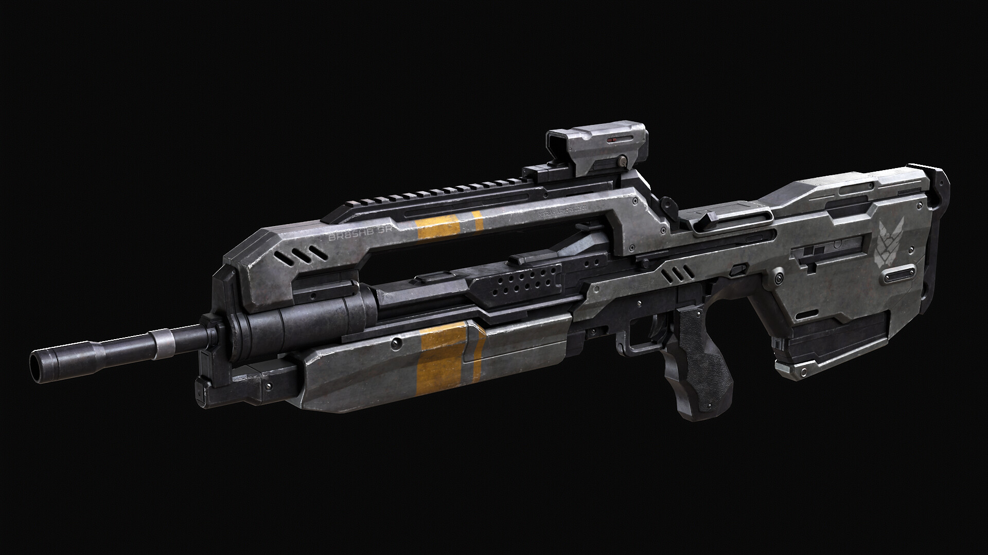 ArtStation - Halo BR55 Heavy Barrel Service Rifle