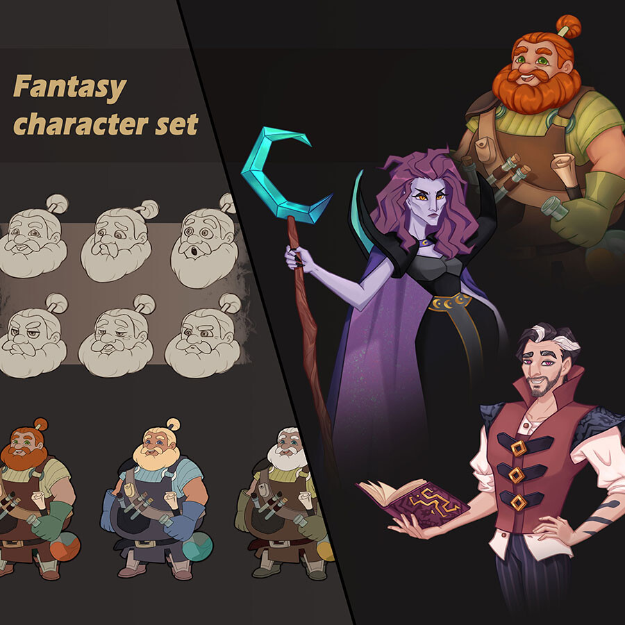 ArtStation - Fantasy characters