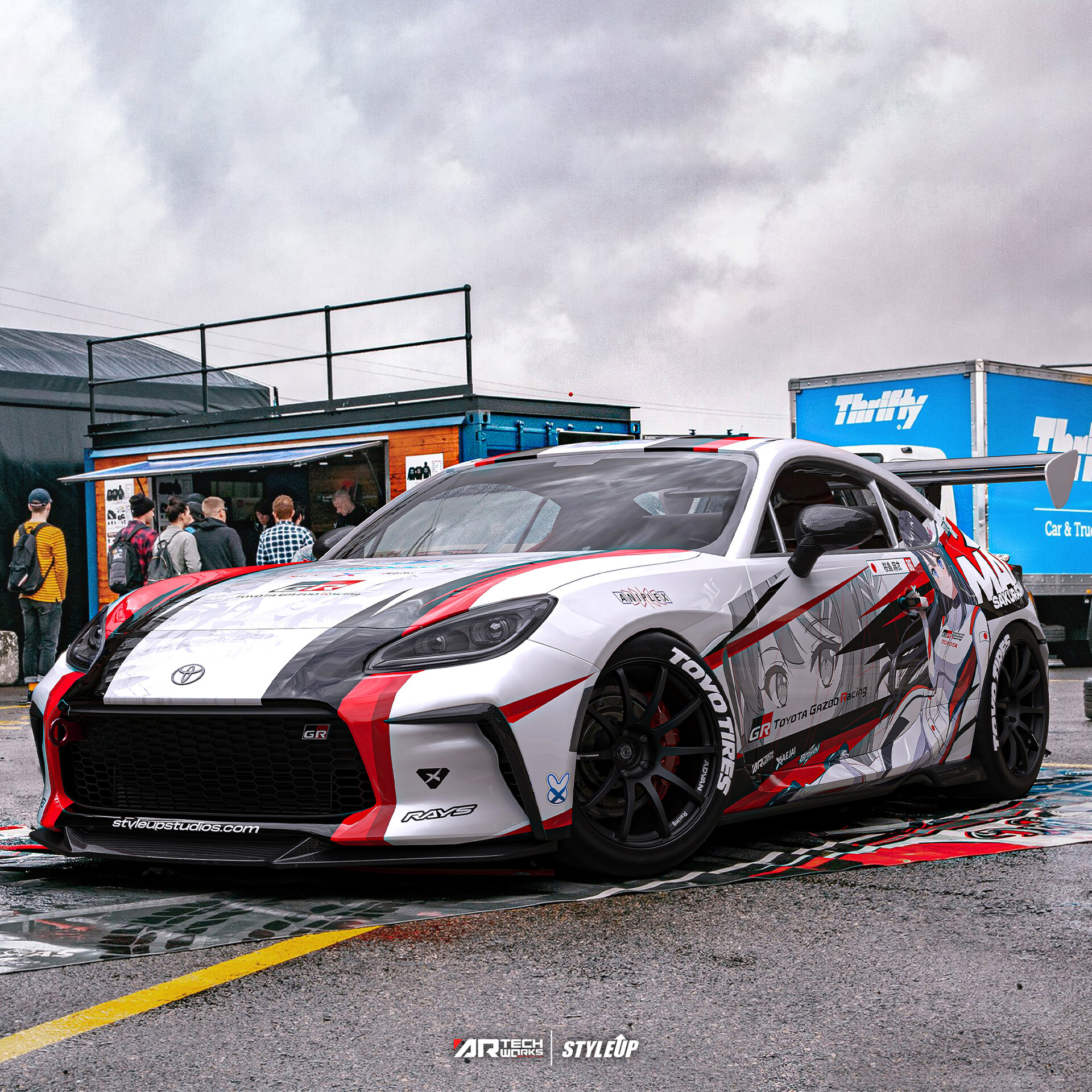 ArtStation - MAI SAKURAJIMA RACEQUEEN // TOYOTA GR86