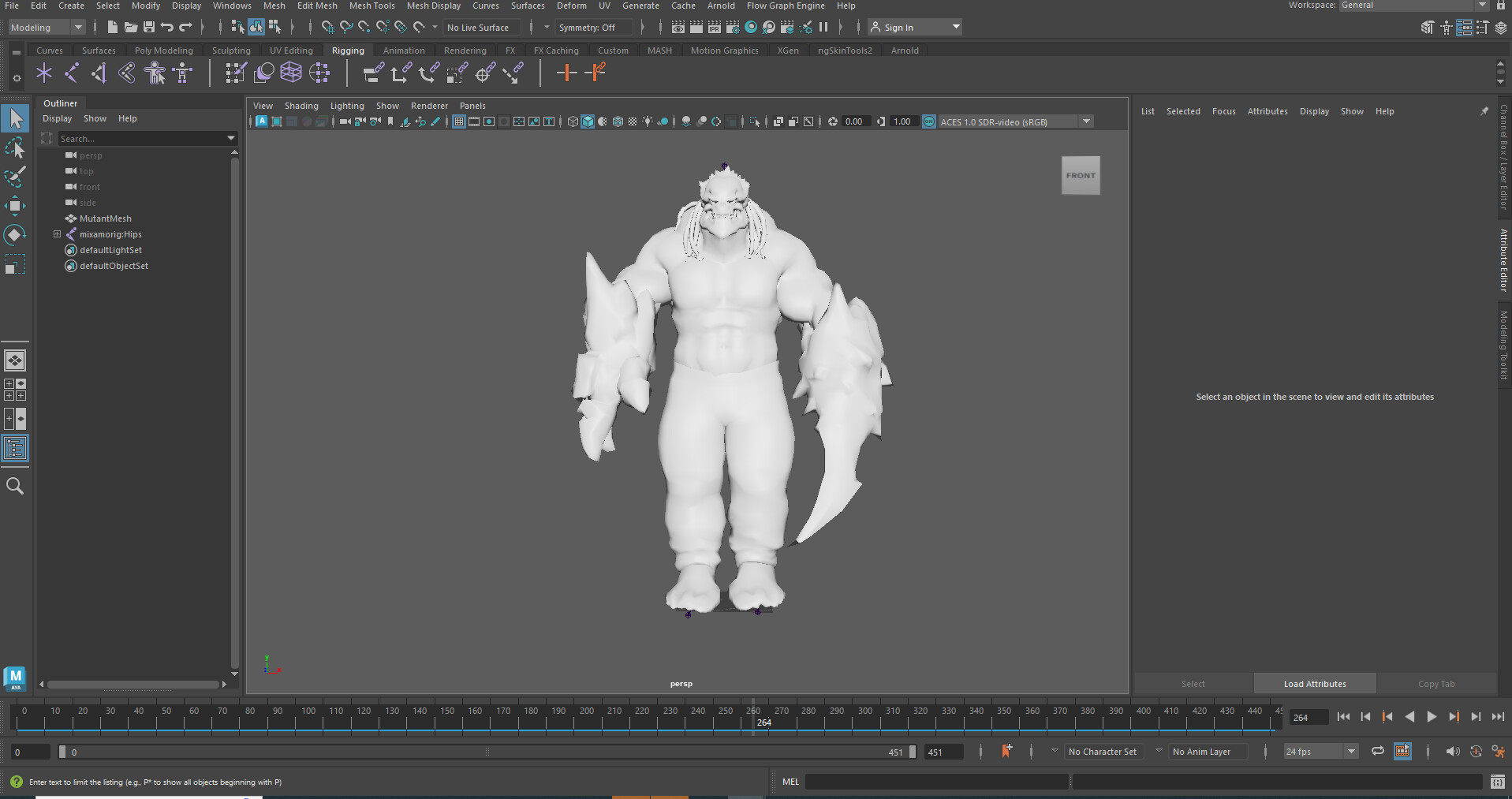 ArtStation - Mutant animation in Maya