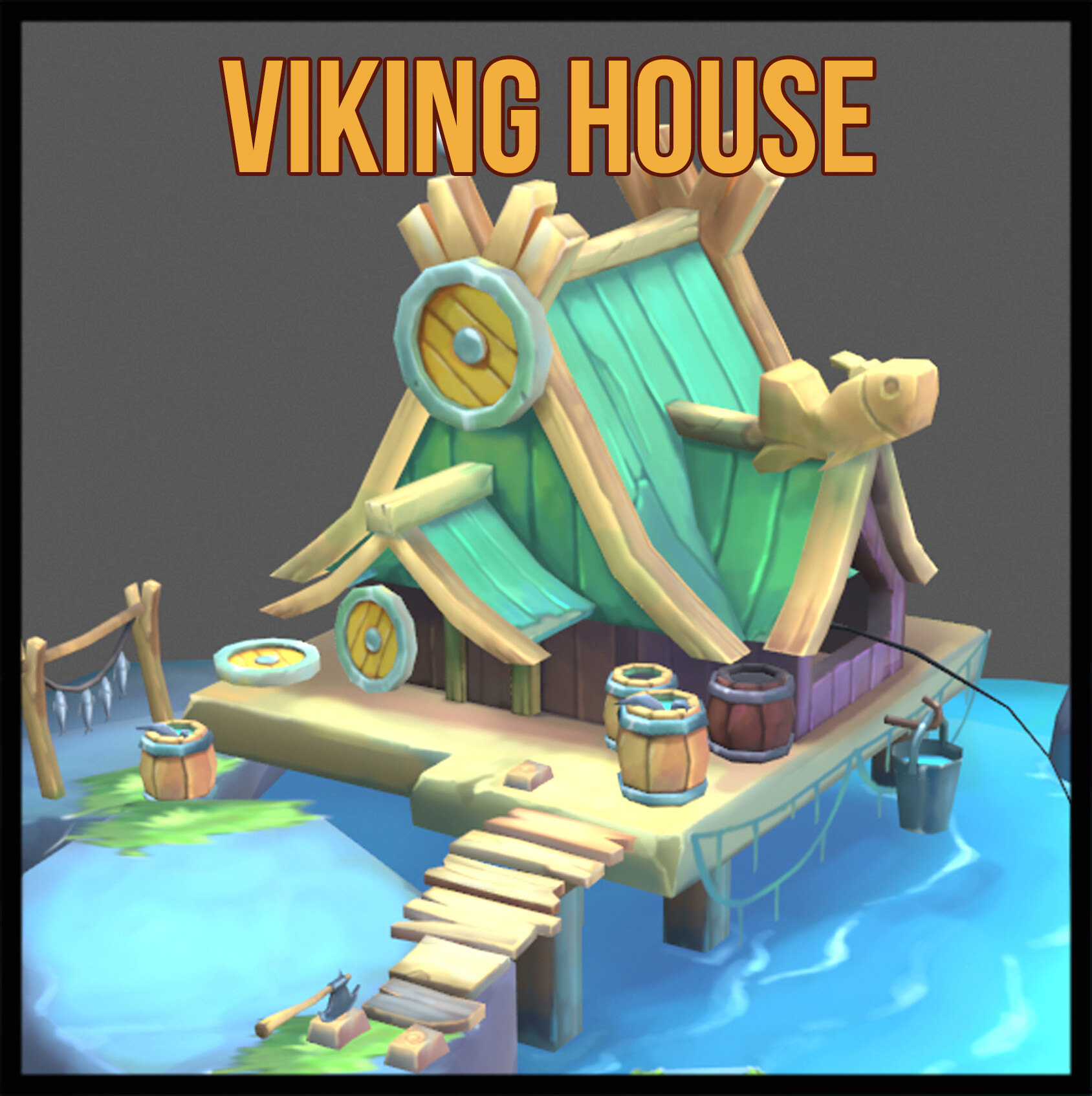 ArtStation - Viking House 3d