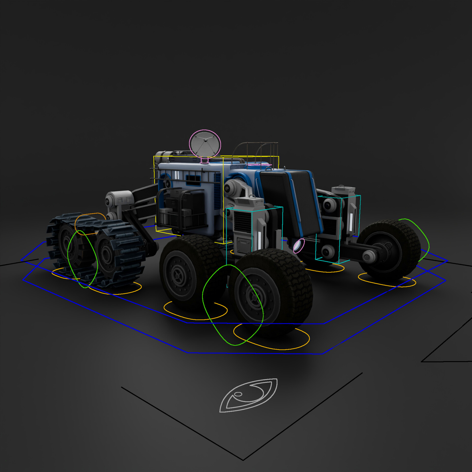 ArtStation - Tracks Rover RIG