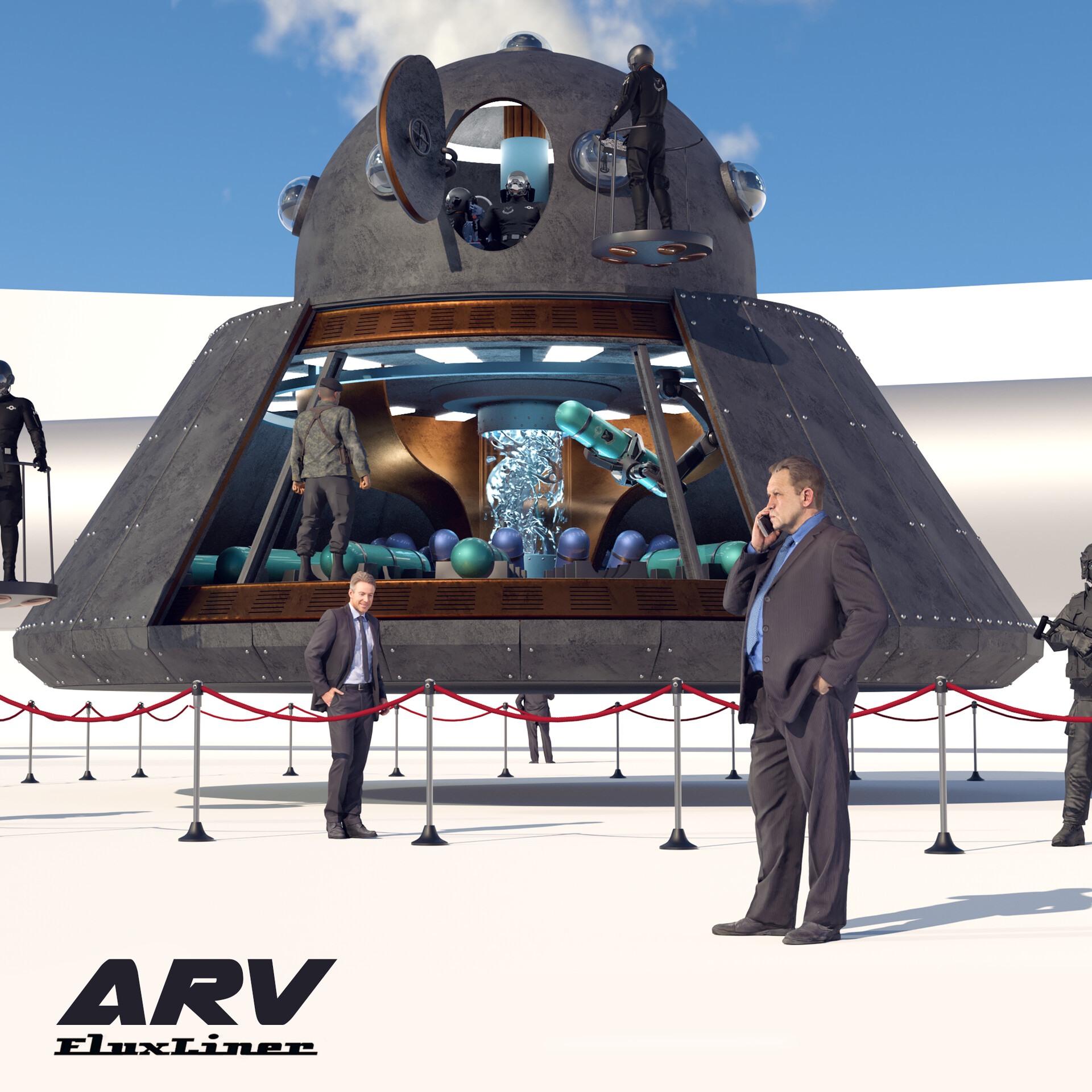 ArtStation - ARV "Fluxliner" Alien Reproduction Vehicle