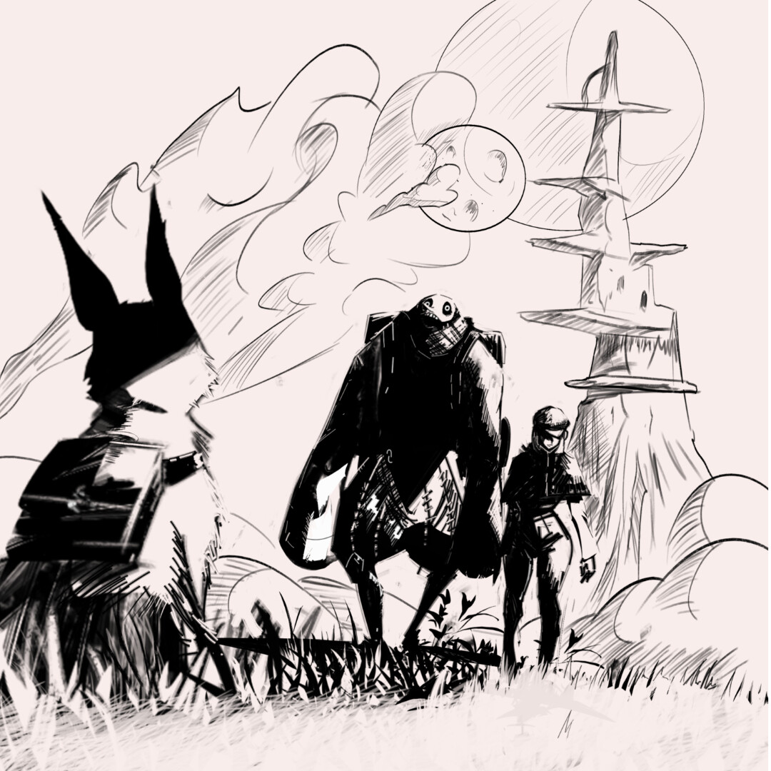 ArtStation - Inktober 2024 Day 1 - 10 @bixclowart