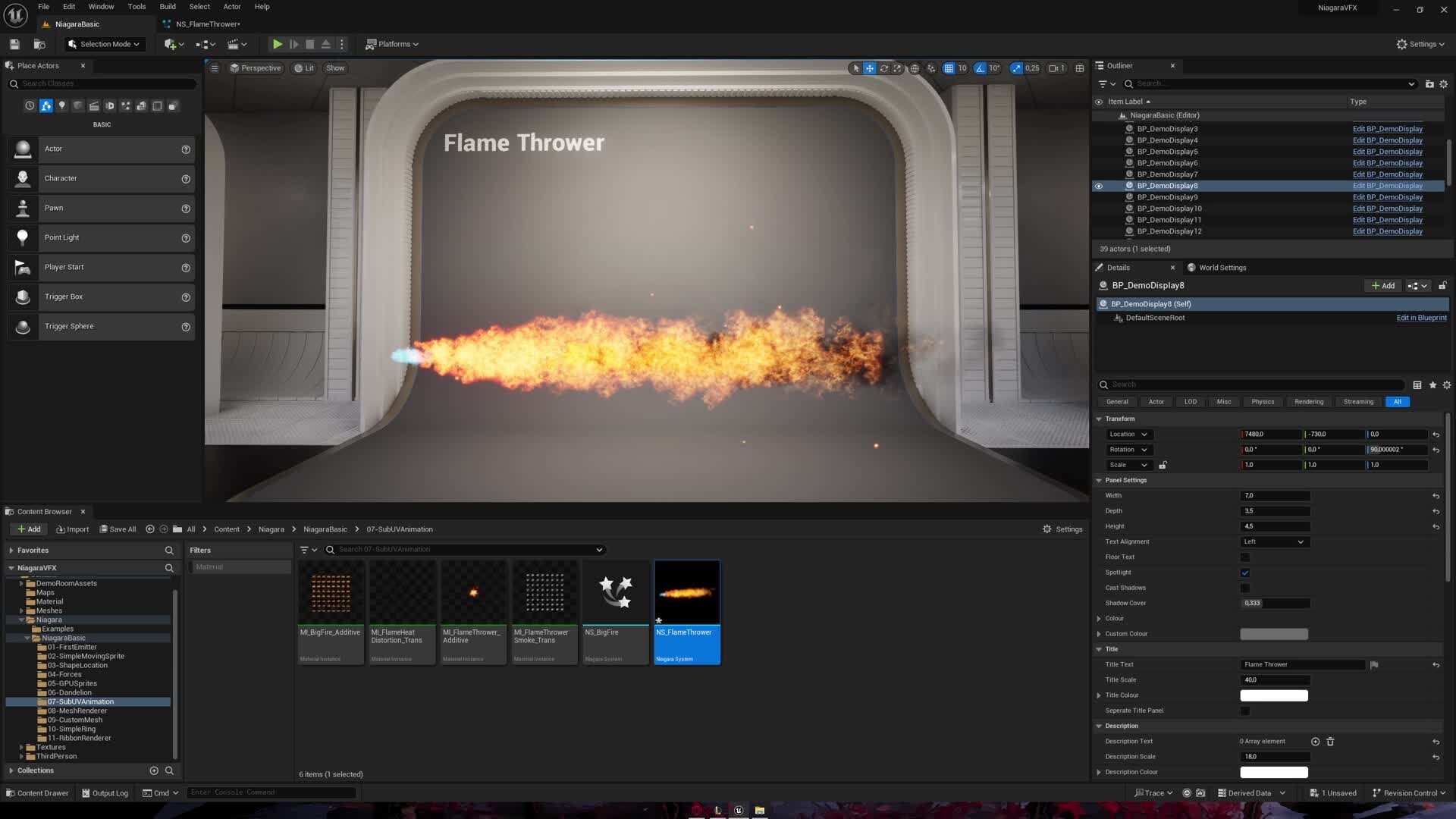 ArtStation - Niagara System Flame Thrower VFX Unreal Engine 5