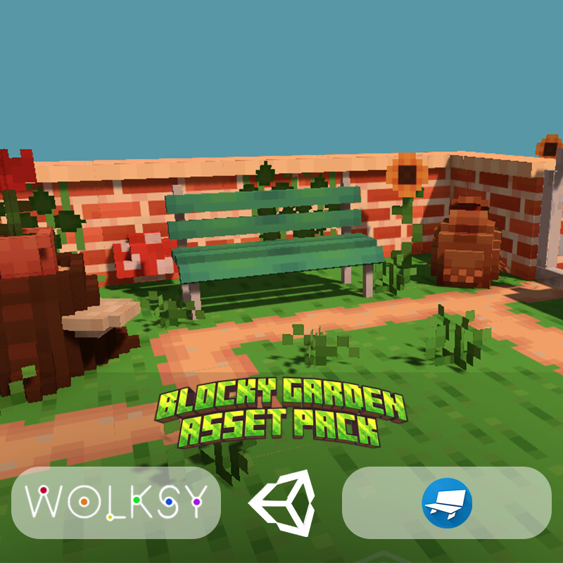 ArtStation - The Blocky Garden