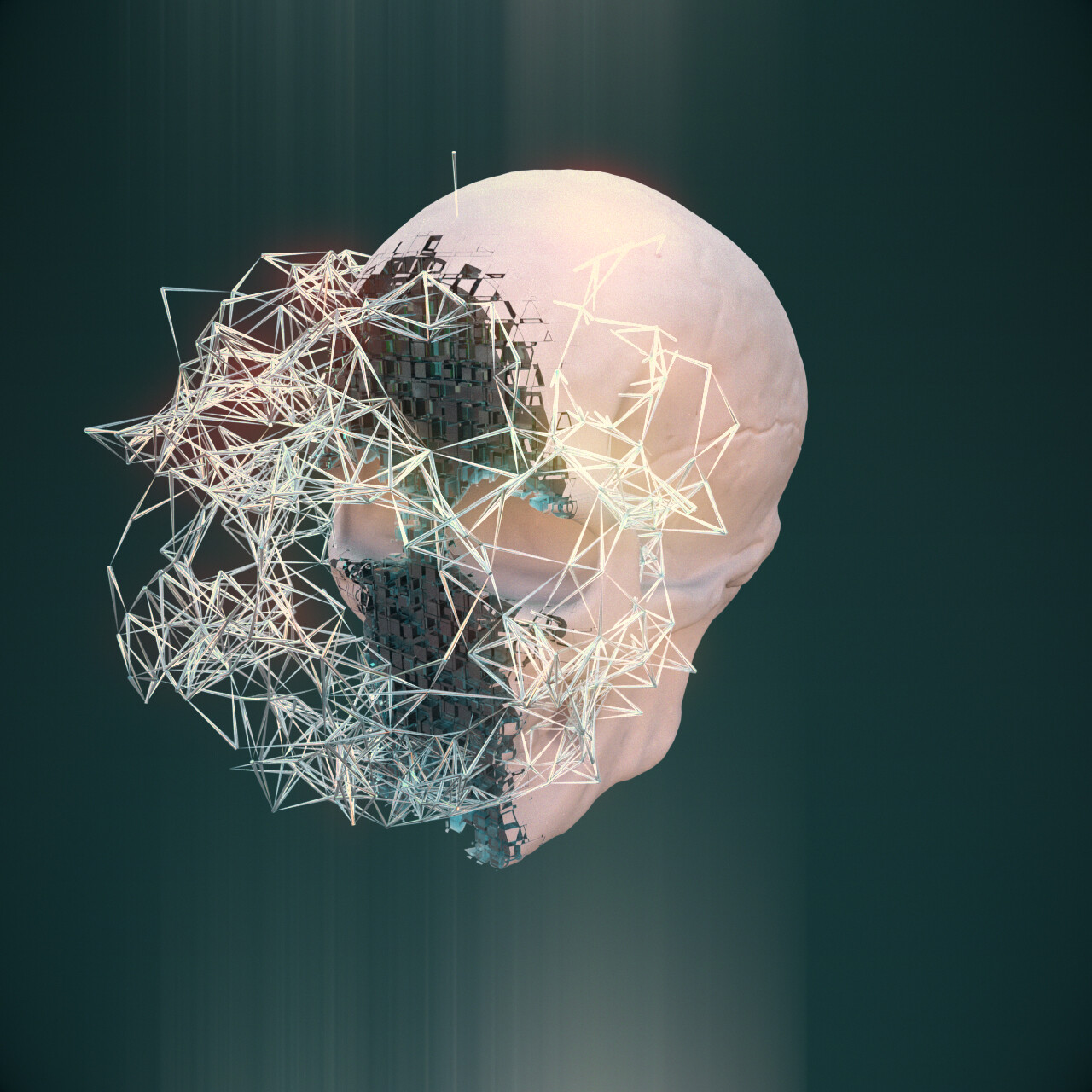 ArtStation - Plexus Skull reveal (Better with Audio On)