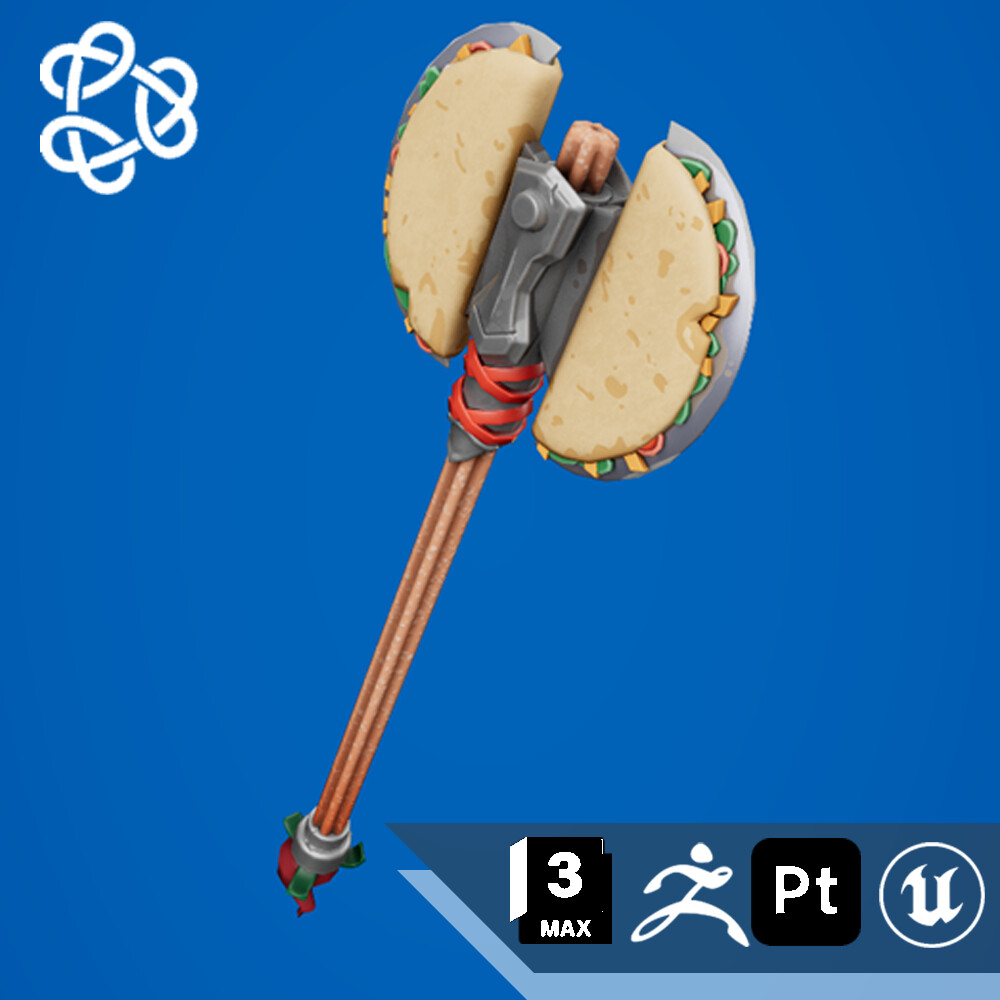 ArtStation - Fortnite Harvesting tool project [Taco Axe]