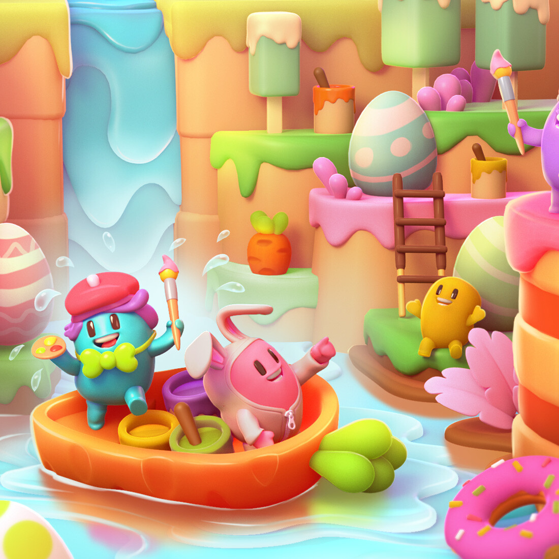 ArtStation - SugarBlast Easter event