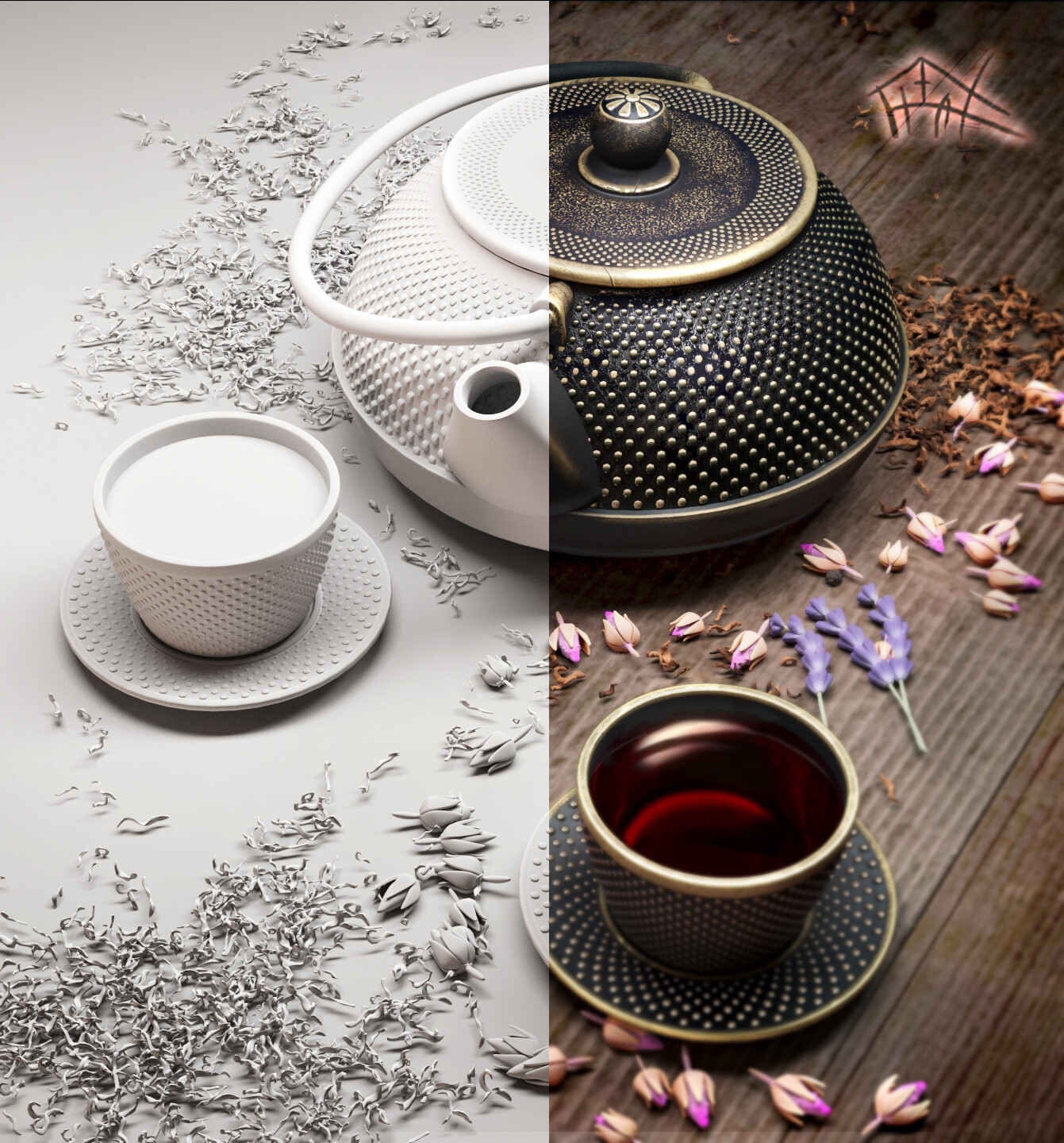 ArtStation - Tea set