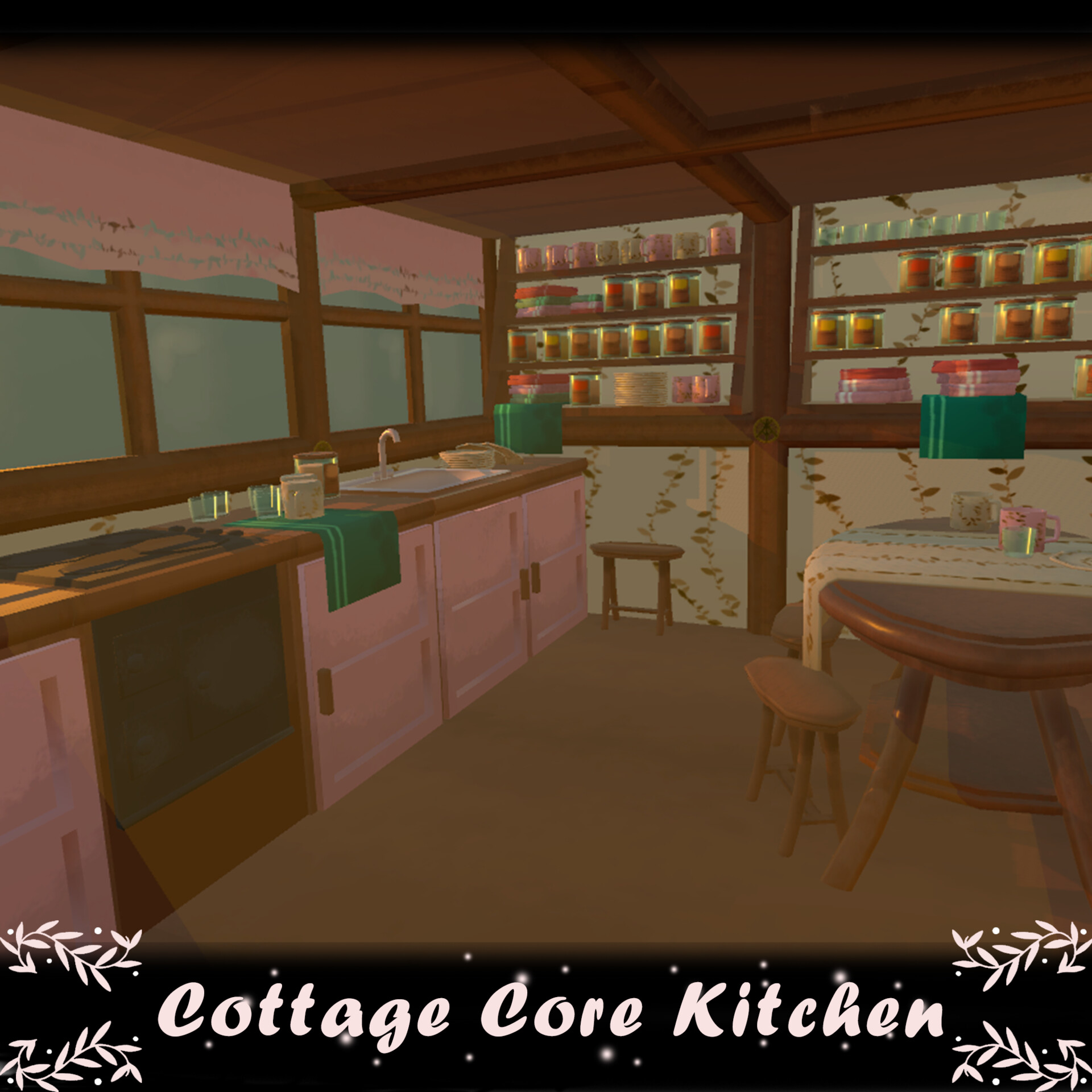 ArtStation - Cottage Core Kitchen