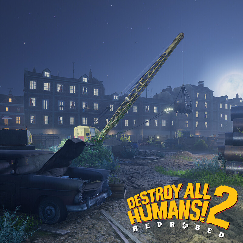 ArtStation - Destroy all Humans 2. Albion map: Constructions