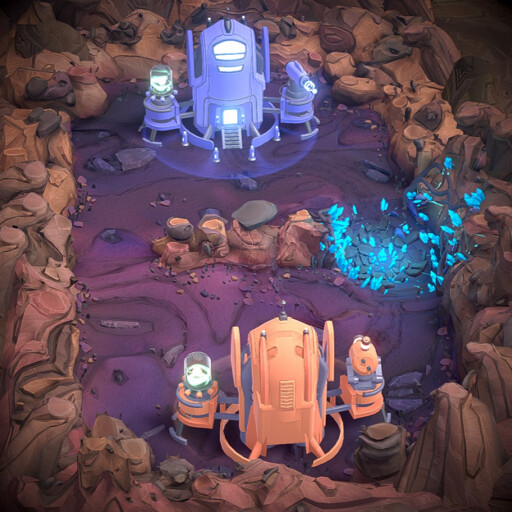 ArtStation - Alien World Arenas (Houdini / Unity)