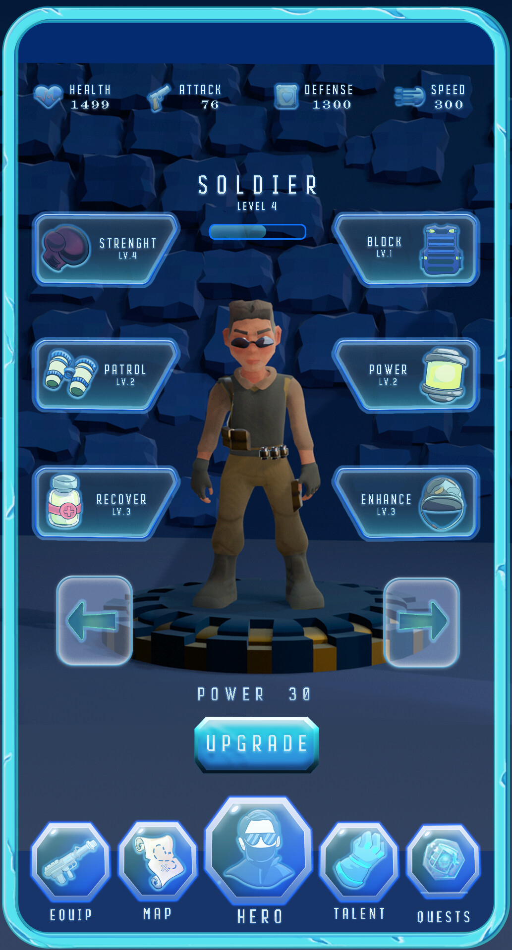 ArtStation - Soldier- Game Art. Concept. 3d modelling. UI/Ux