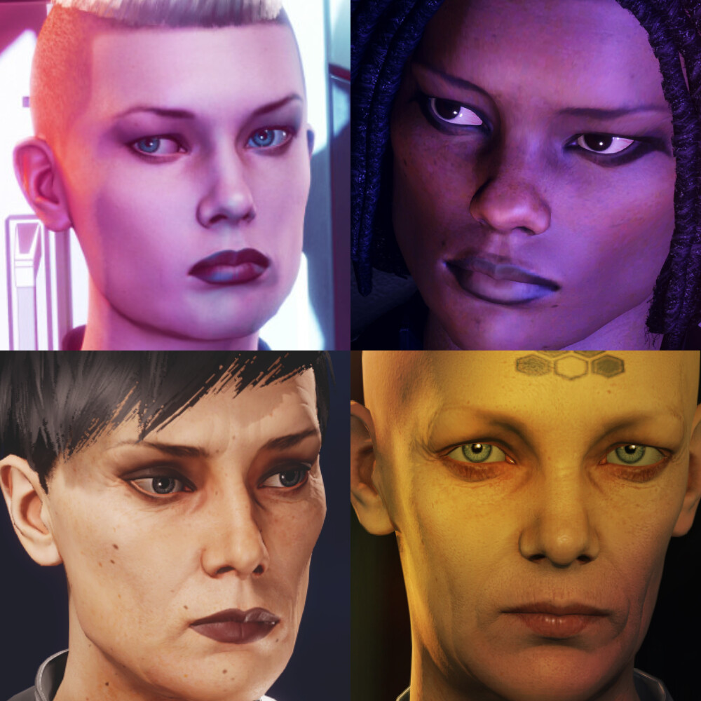 ArtStation - Elite Dangerous Character Creator: Female Heads