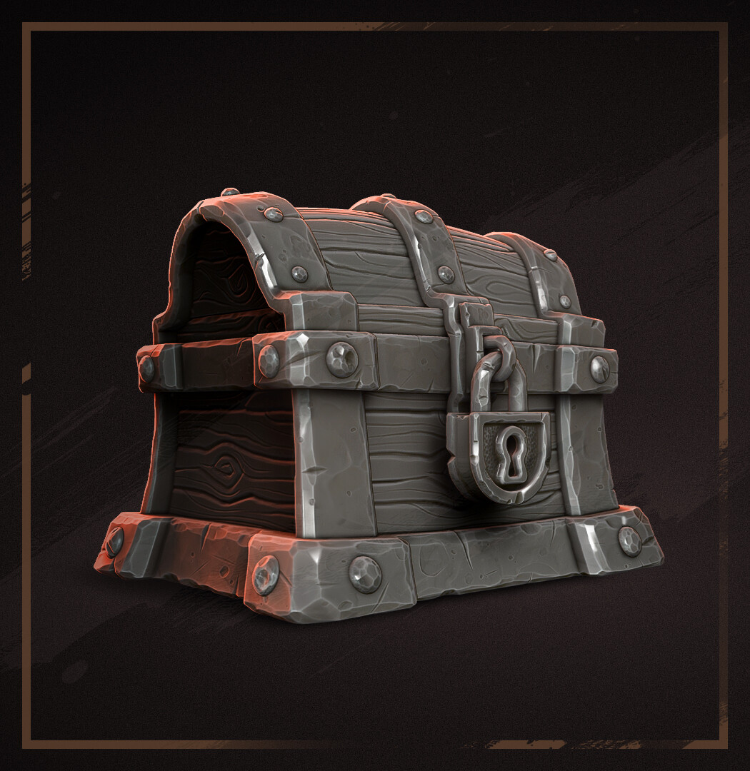 ArtStation - Stylized chest.