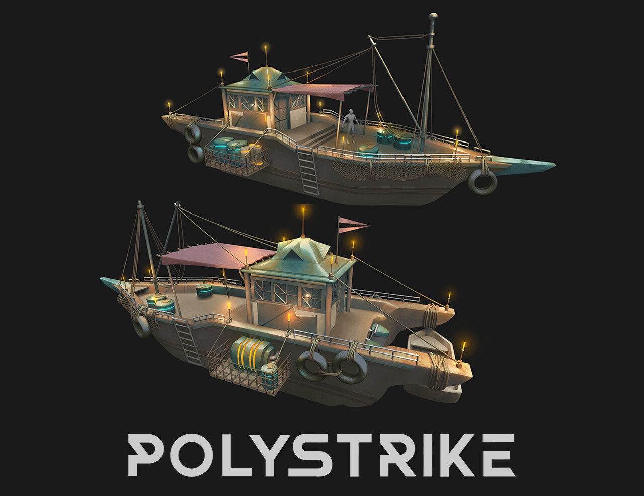 ArtStation - POLYSTRIKE - Civil ships concept art