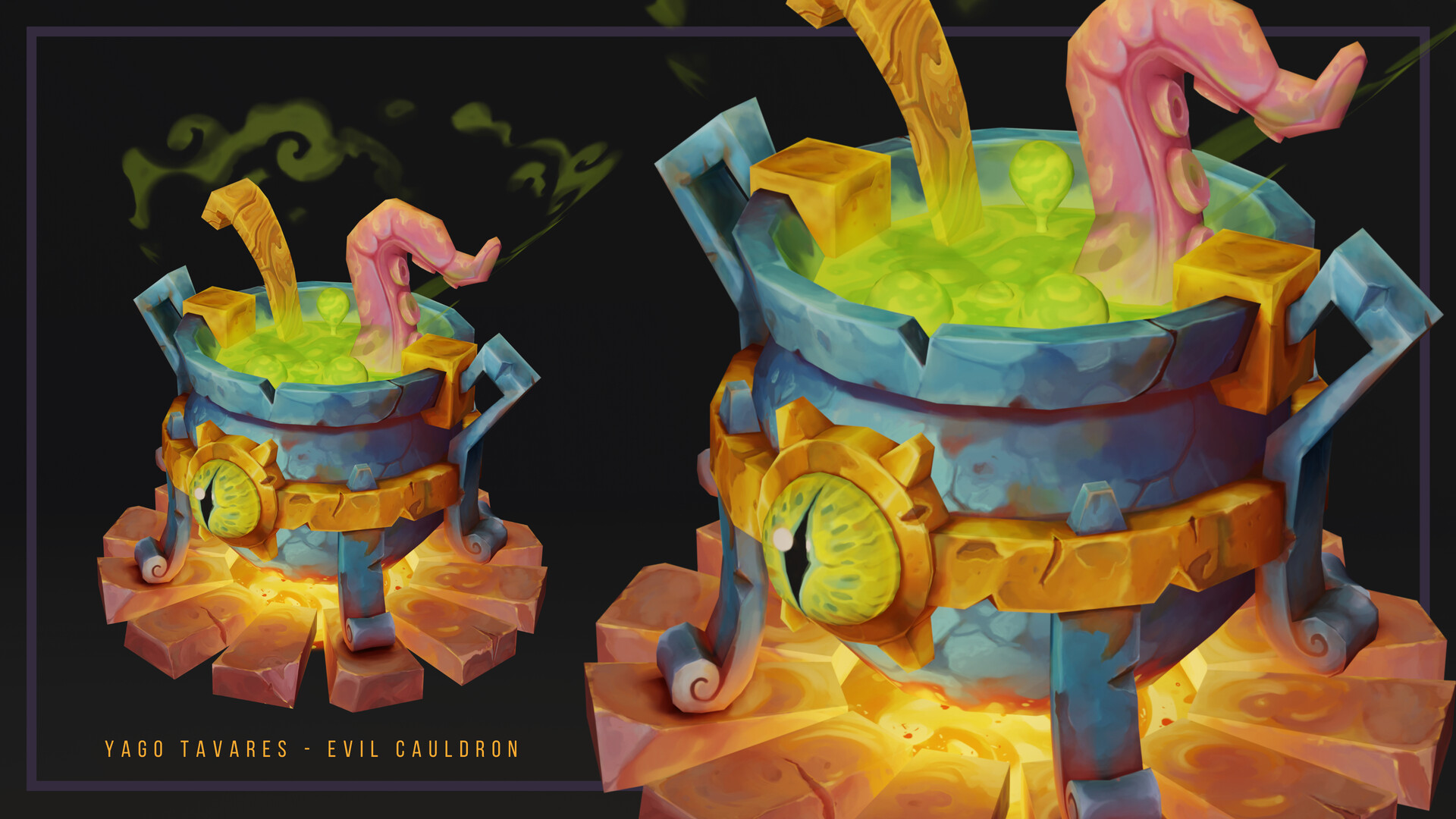 ArtStation - Handpainted Evil Cauldron