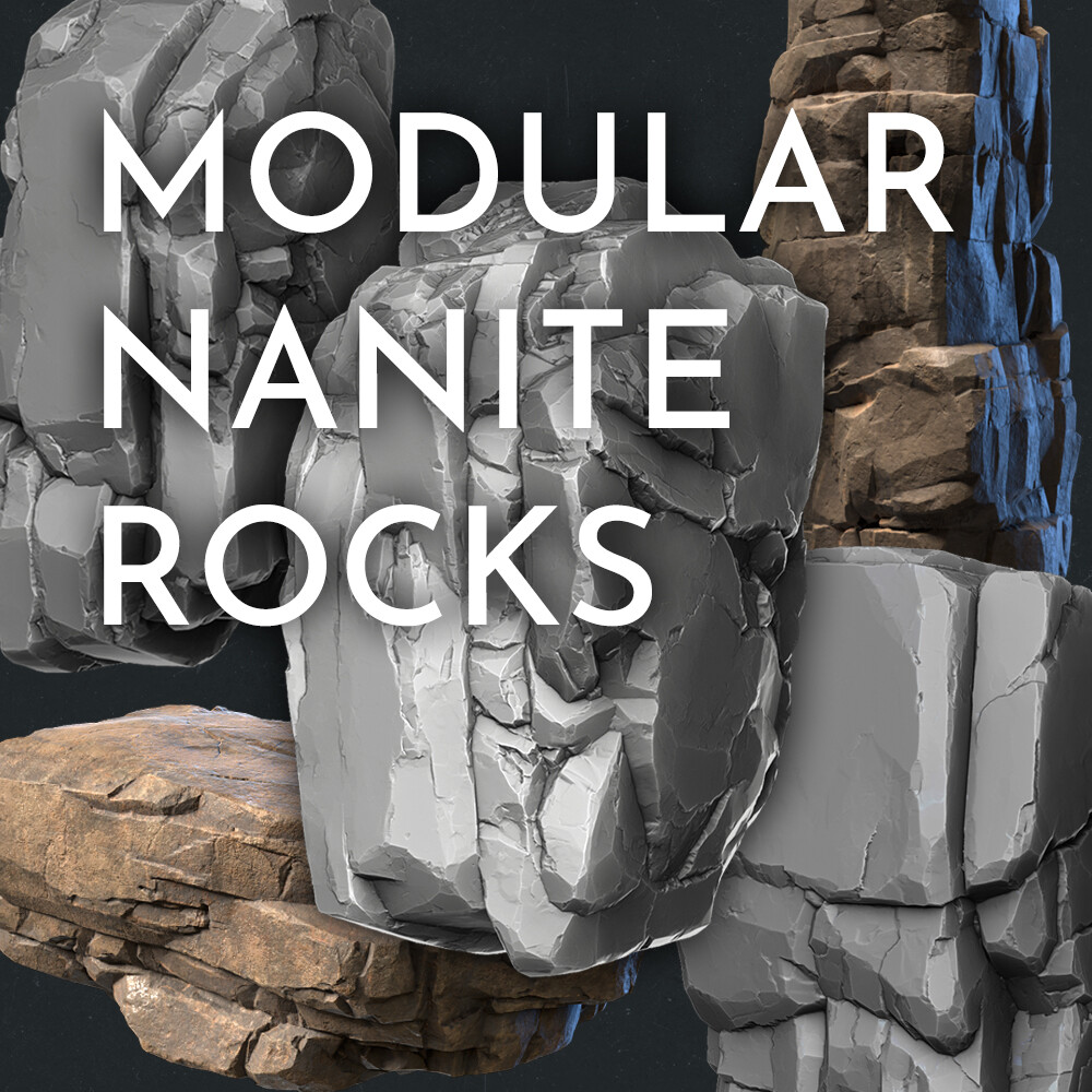 ArtStation - Modular Nanite Rocks