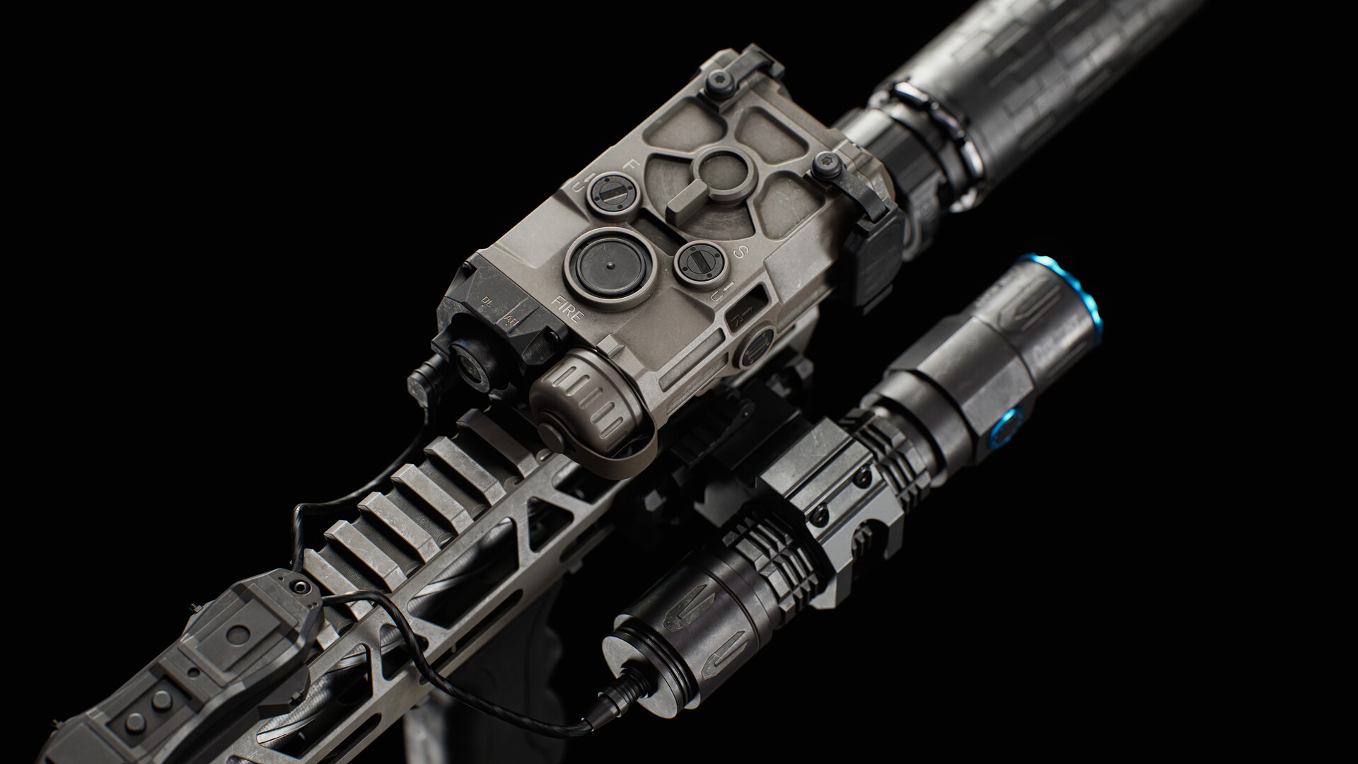 ArtStation - Custom AR-15 Rifle